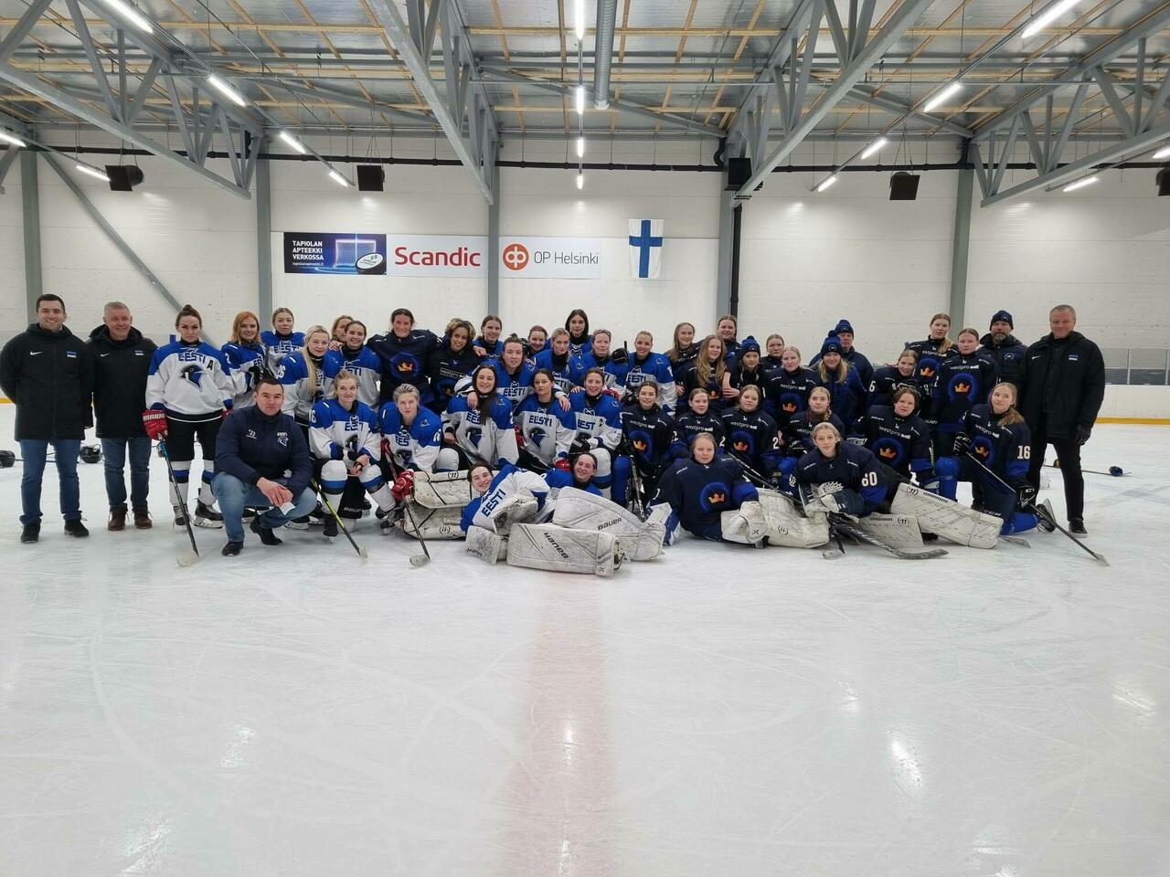 Eesti naiste jäähokikoondis alistas sõprusmängus Kiekko-Espoo Akatemia ...